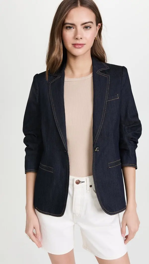Cinq À Sept Denim Khloe Blazer - Indigo