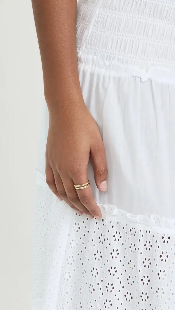 Playa Lucila Smocked Eyelet Skirt