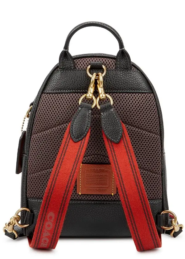 Coach Charter 18 Grained Leather Backpack - Black | Editorialist