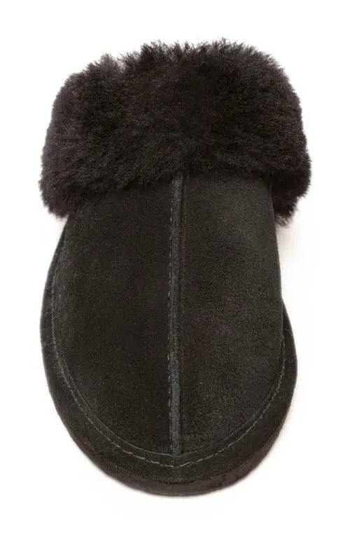 Minnetonka Genuine Sheepskin Slipper - Black