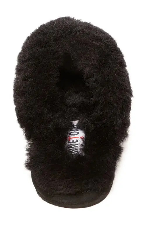Minnetonka Genuine Sheepskin Slipper - Black