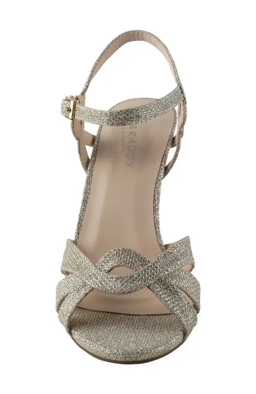 PARADOX LONDON PINK Kitty Glitter Sandal - Champagne