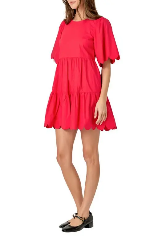 English Factory Scallop Minidress