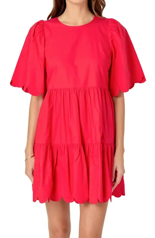 English Factory Scallop Minidress