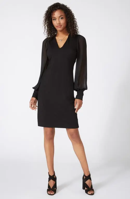 Karen Kane V-neck Long Sleeve Dress