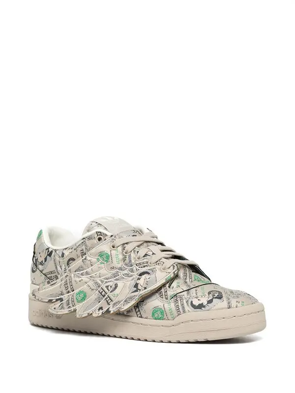 Adidas X Jeremy Scott Forum Low Wings 1.0 Money Sneakers