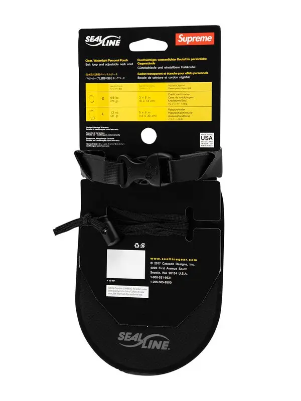 Supreme Sealline See Large Pouch - Black