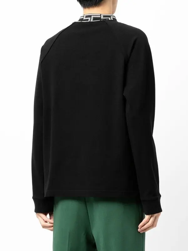 Shiatzy Chen Embroidered Mock Neck Sweatshirt