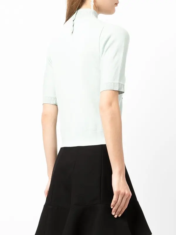 Shiatzy Chen Mandarin Collar Top