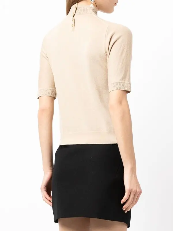 Shiatzy Chen Embroidered Knit Top