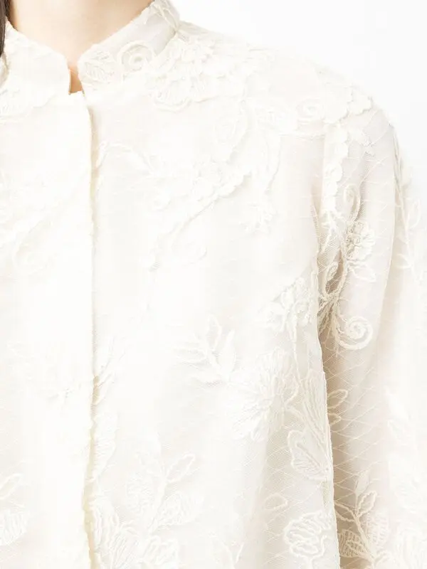 Shiatzy Chen Embroidered Lace Panel Jacket