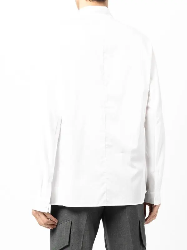 Shiatzy Chen Mandarin Collar Cotton Shirt