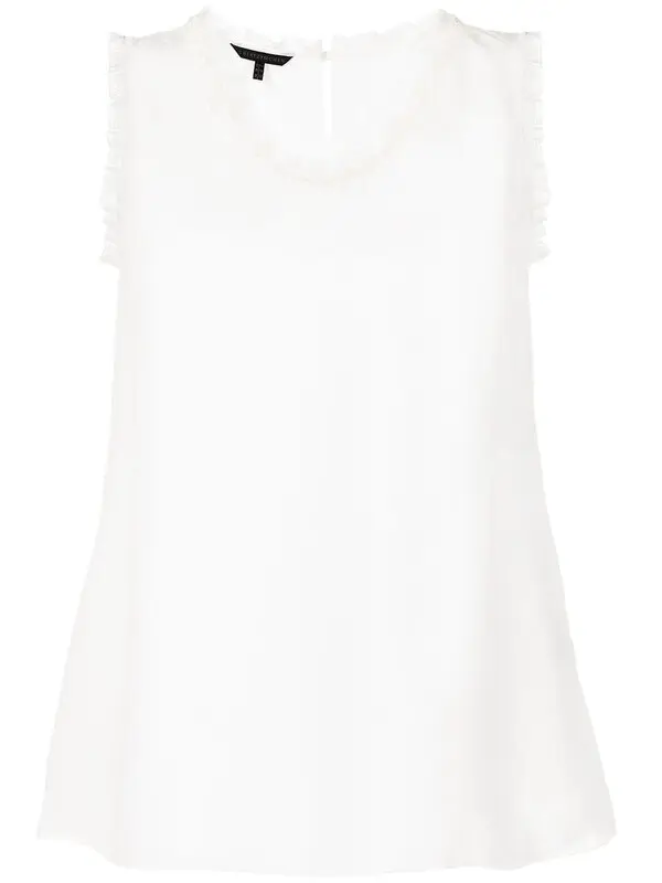 Shiatzy Chen Bead-embellished Silk Sleeveless Blouse