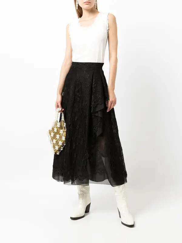 Shiatzy Chen Bead-embellished Silk Sleeveless Blouse