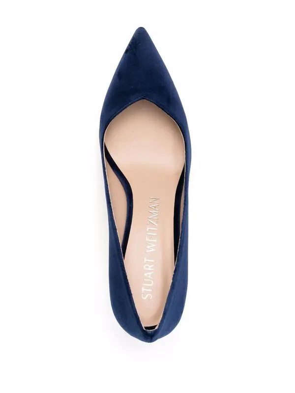 STUART WEITZMAN Pointed Velvet 90mm Pumps