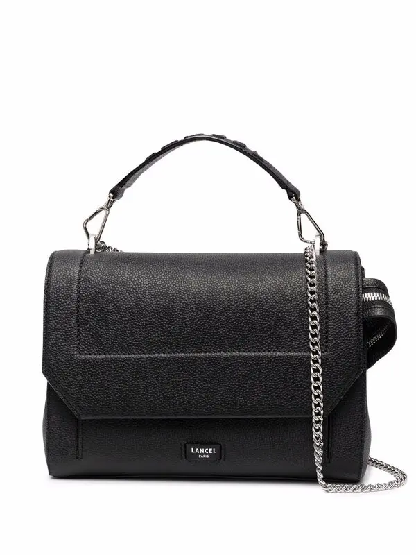 LANCEL Ninon De-l Flap Bag - Black