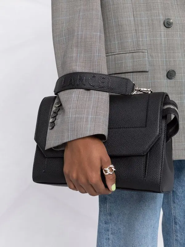 LANCEL Ninon De-l Flap Bag - Black