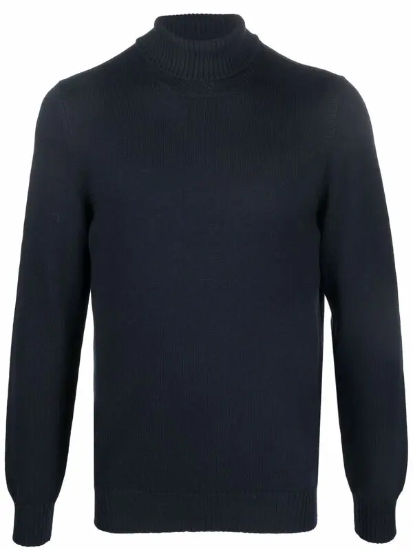FILERIA Roll Neck Jumper - Blue