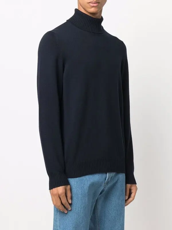 FILERIA Roll Neck Jumper - Blue