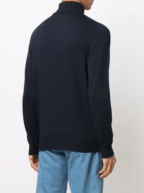 FILERIA Roll Neck Jumper - Blue