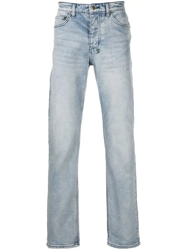 Ksubi Hazlow Washed Slim-fit Jeans - Blue