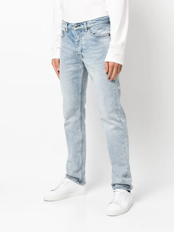 Ksubi Hazlow Washed Slim-fit Jeans - Blue