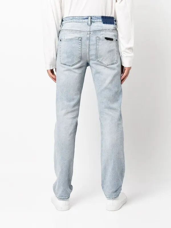 Ksubi Hazlow Washed Slim-fit Jeans - Blue