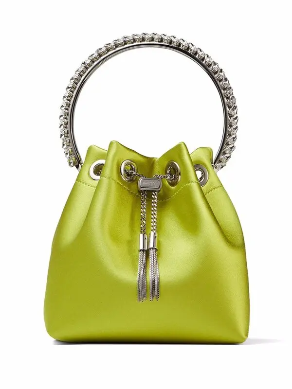 JIMMY CHOO Bon Bon Satin Bucket Bag