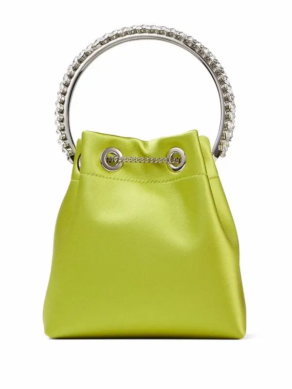 JIMMY CHOO Bon Bon Satin Bucket Bag