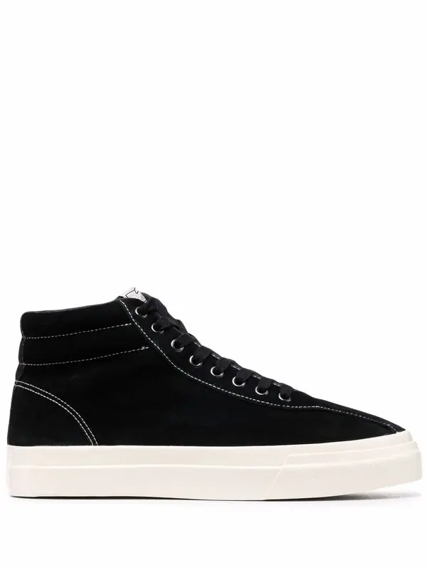 S.W.C STEPNEY WORKERS CLUB Suede Hi-top Trainers - Black