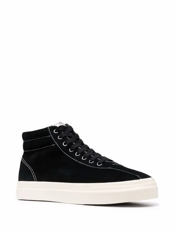 S.W.C STEPNEY WORKERS CLUB Suede Hi-top Trainers - Black
