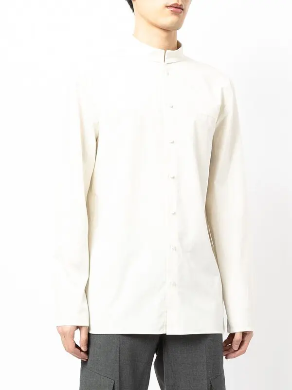 Shiatzy Chen Mandarin-collar Long-sleeve Shirt