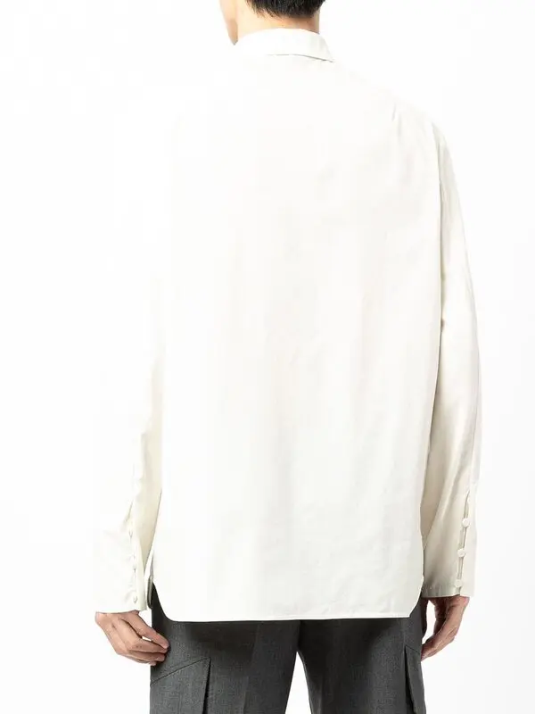 Shiatzy Chen Mandarin-collar Long-sleeve Shirt