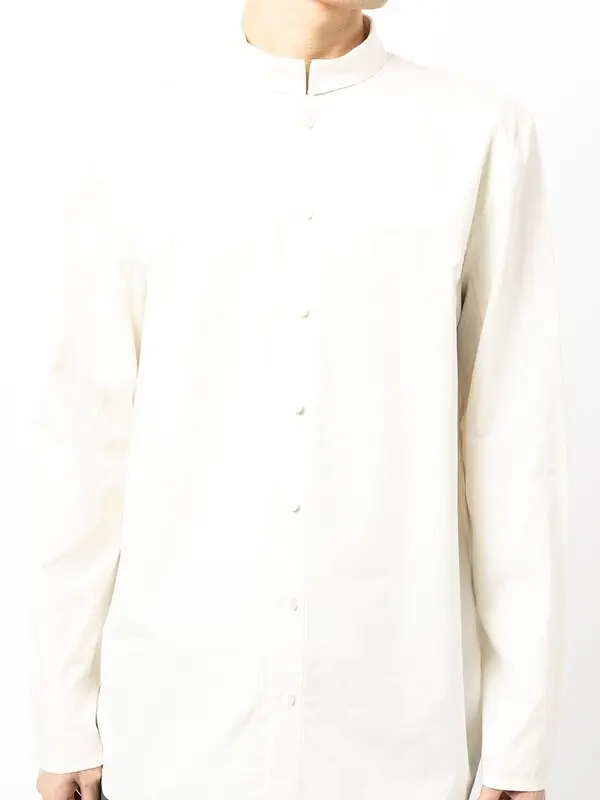 Shiatzy Chen Mandarin-collar Long-sleeve Shirt