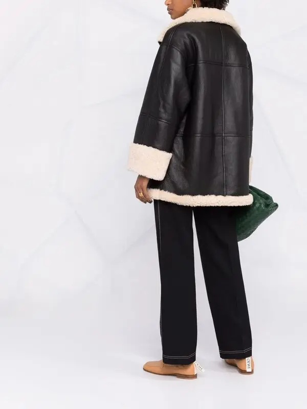 TOTEME Signature Shearling Jacket - Black