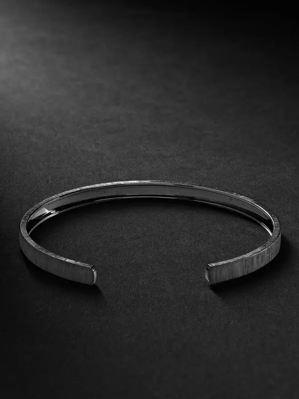 Buccellati Macri Blackened White Gold Bangle