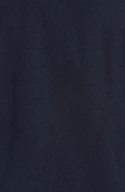 SCHOTT Heather Flannel Long Sleeve Button-up Shirt - Navy