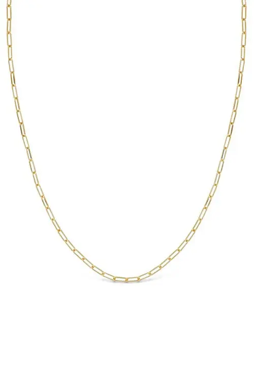 Bony Levy 14k Gold Ofira Paper Clip Chain Necklace - Yellow
