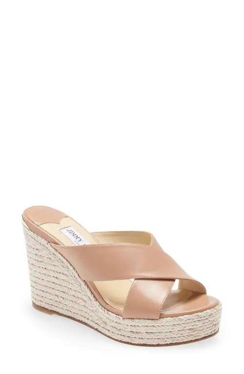 JIMMY CHOO Dovina Espadrille Platform Wedge