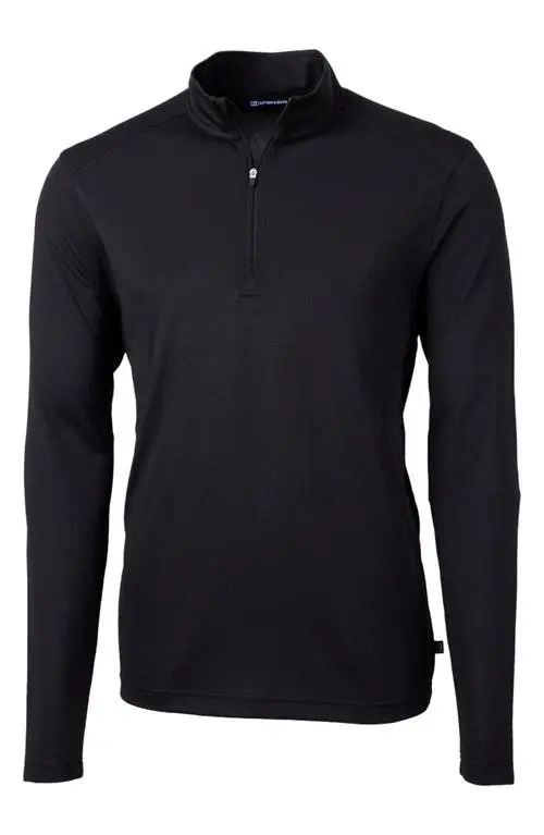 Cutter & Buck Virtue Piqué Quarter-zip Pullover - Black
