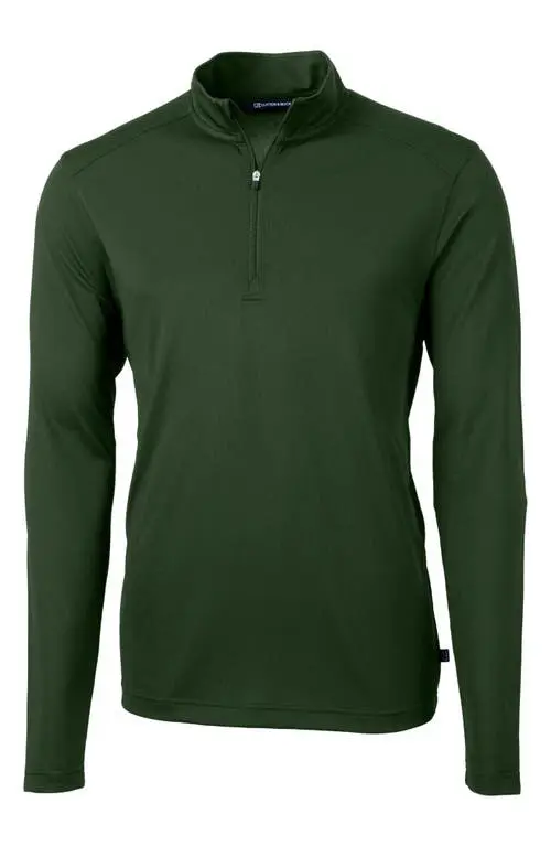 Cutter & Buck Virtue Piqué Quarter-zip Pullover - Hunter