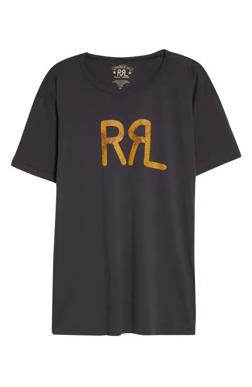 Double Rl Rrl Logo Graphic Tee - Navy