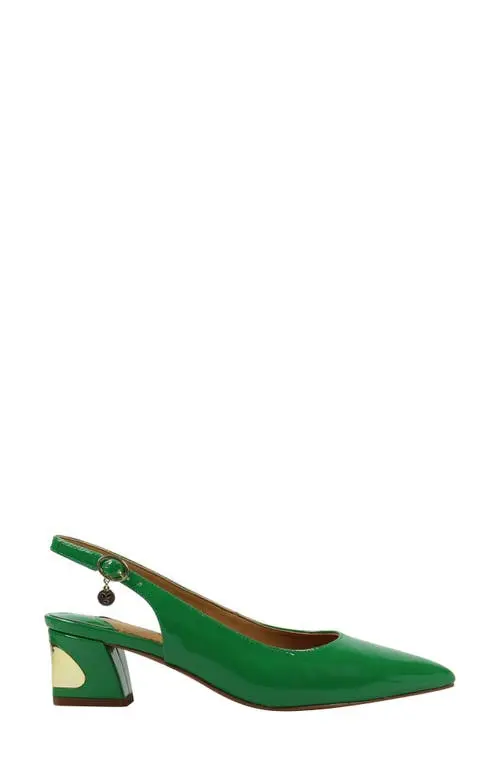 J. Reneé Shayanne Pointed Toe Slingback Pumps - Green