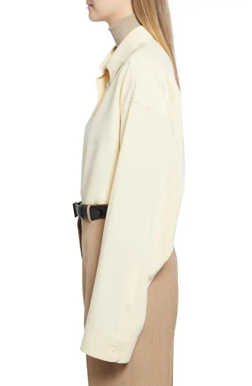 THE ROW Caroline Oversize Button-up Shirt - Oyster