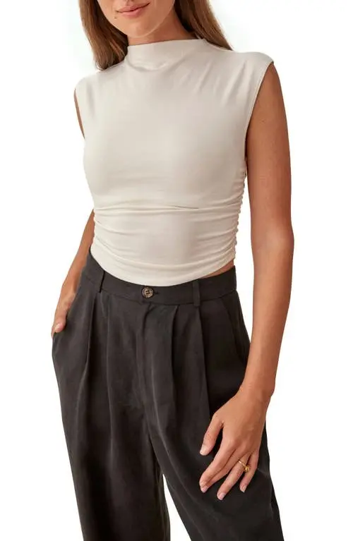 REFORMATION Lindy Ruched Crop Top
