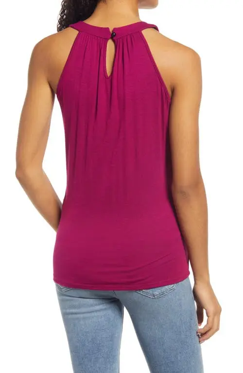 Loveappella Faux Wrap Tank - Magenta