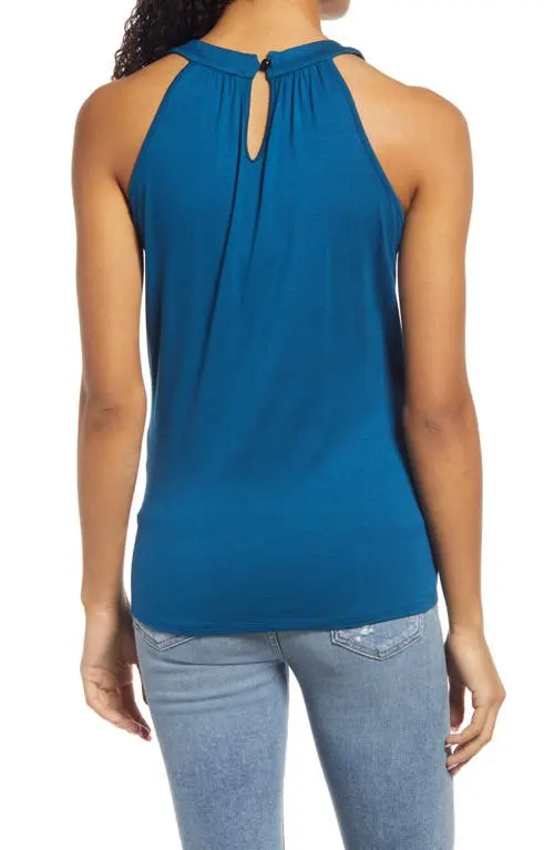 Loveappella Faux Wrap Tank - Teal