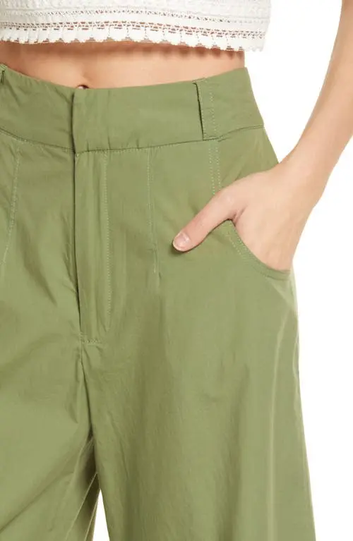 Free People Menorca Crop Wide Leg Cotton Pants