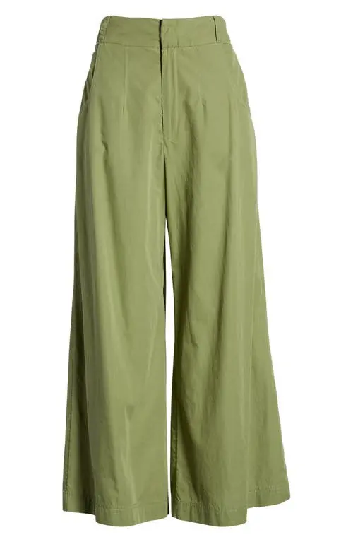 Free People Menorca Crop Wide Leg Cotton Pants