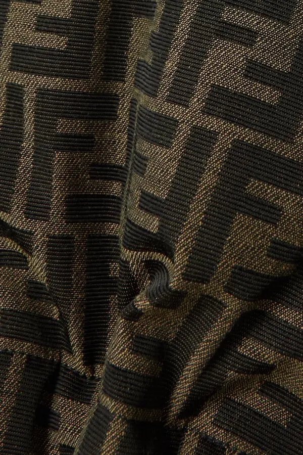 Fendi Hooded Quilted Coated Canvas-jacquard Down Ski Jacket